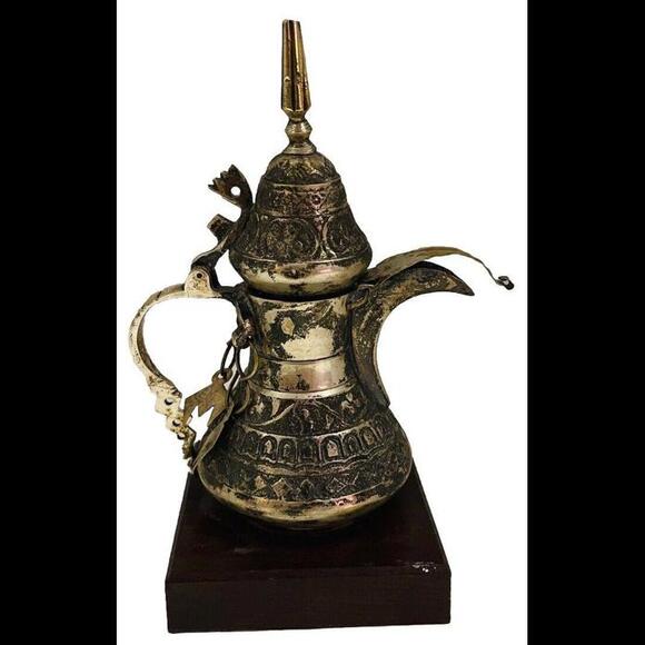 Other | Vintage Small Arabic Coffee Pot Silver Arabic Dallah Middle ...